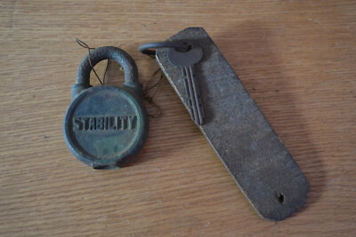 Vintage STABILITY No. 11 Solid Brass Padlock With Key | eBay