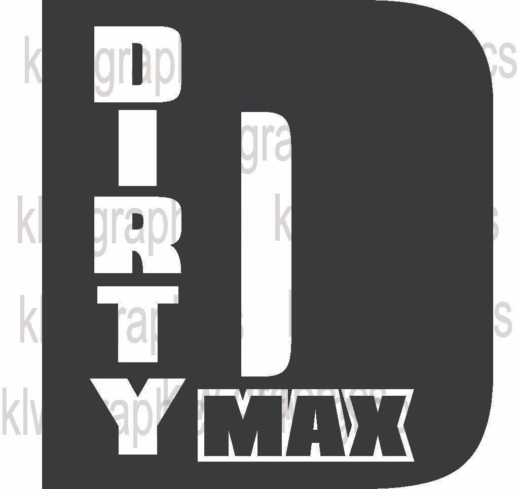 Dirtymax D Decal Sticker Turbo Diesel Truck 6.6L 3.0L Crew Cab Soot Def ...
