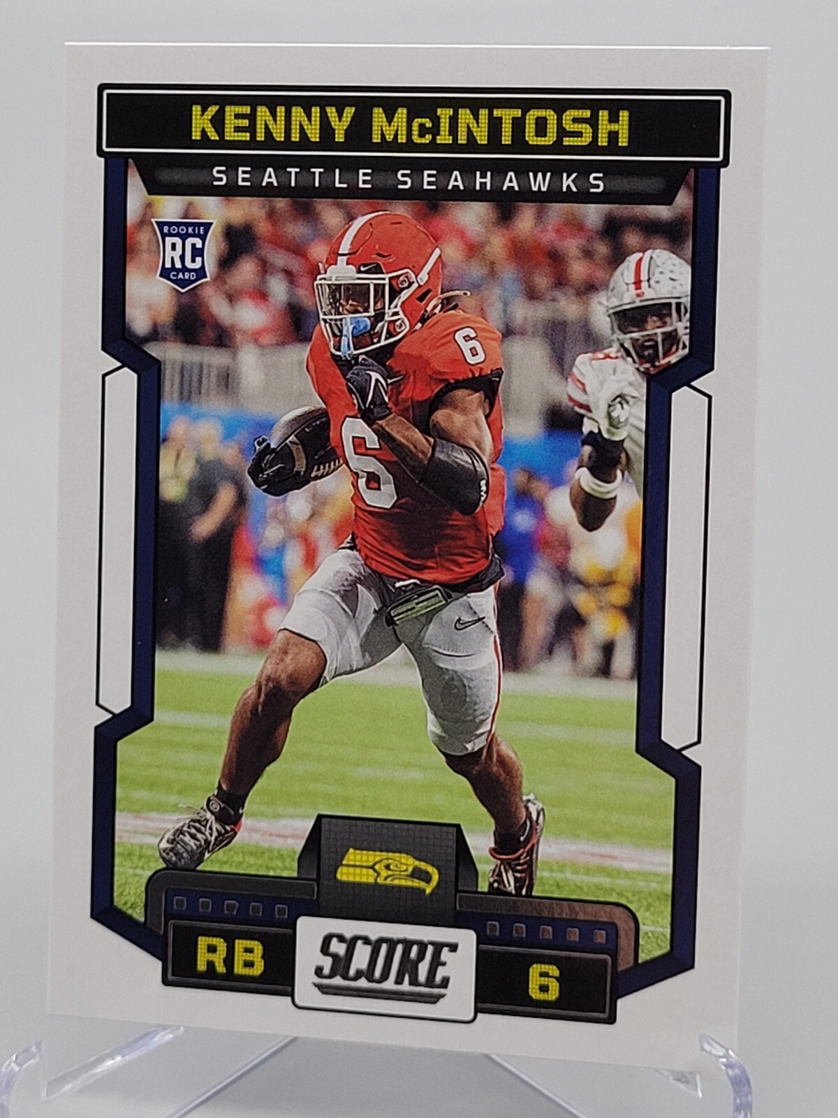 2023 PANINI SCORE KENNY MCINTOSH BASE ROOKIE FOOTBALL CARD SEAHAWKS ...