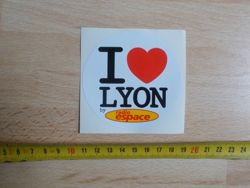 Sticker I Love Lyon By Radio Space | eBay