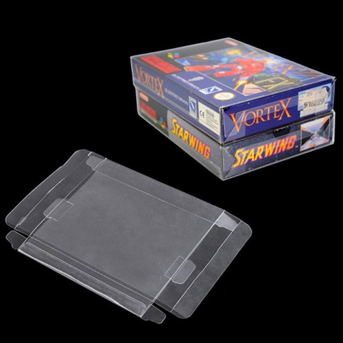 1PCS Clear Transparent Game Cartridge BoxSNES N64 Cartridge Box Protec ...