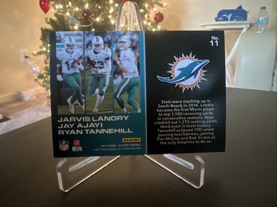 2017 Panini Playoff #11 Landry / Ajayi / Tannehill Flea Flicker Miami ...