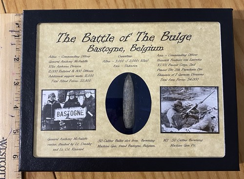 WW2 Rare Battlefield Relic,Gen.”NUTS”McCauliffe,Battle of the Bulge ...