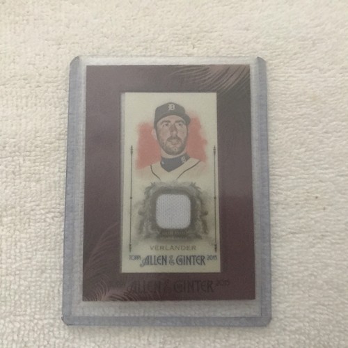 2015 Allen Ginter Justin Verlander Relic Card | eBay