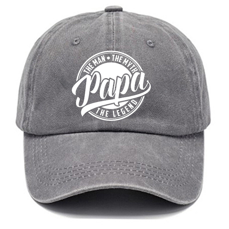 The Man The Myth The Legend Papa Men's Adjustable Baseball Cap Father ...