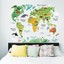 Children Wall Sticker Bedroom Kids Baby Room Educational World Map ...