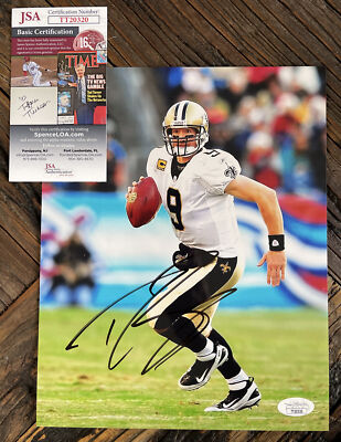 DREW BREES Signed 8x10 Photo Saints XLIV MVP HOF Autographed JSA ...