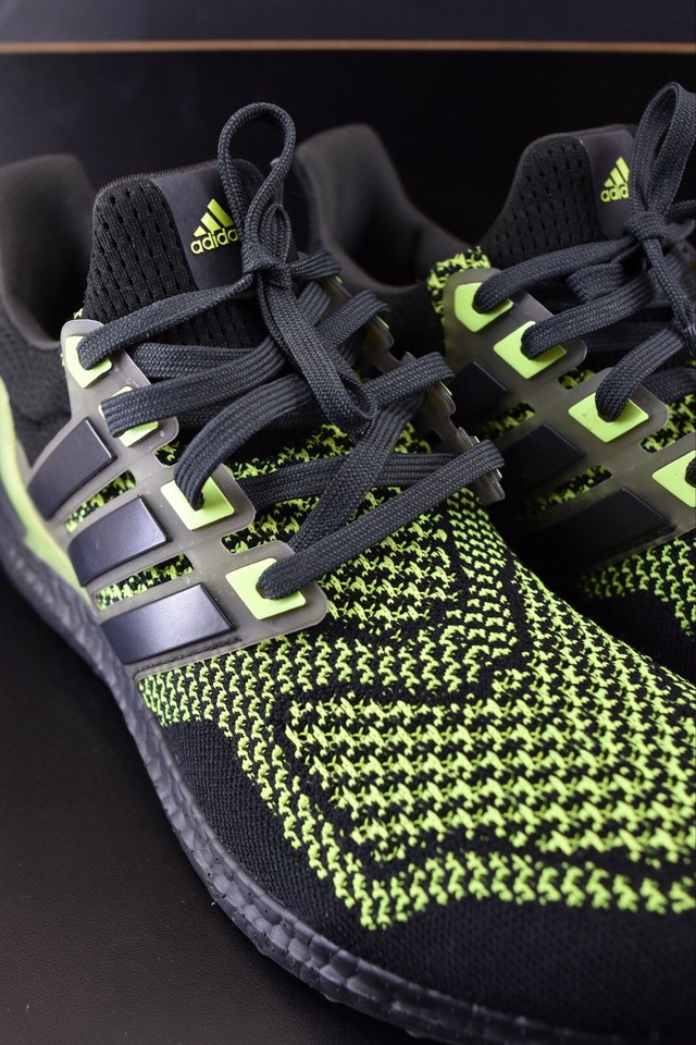 Adidas Men's ID9682 Ultraboost 1.0 Shoes Black Volt ID9682 NWB Size 10. ...