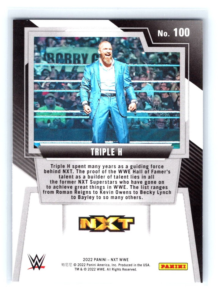 2022 WWE NXT #100 Triple H NXT 2.0 Mint | eBay