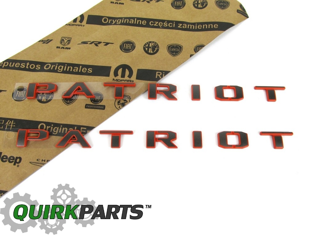 16-17 JEEP PATRIOT 75TH ANNIVERSARY DOOR EMBLEM NAMEPLATE BADGE BRONZE ...