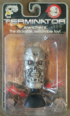 2005 Terminator T1 Exoskeleton Figure Head Swicherz Stickable Toy New ...