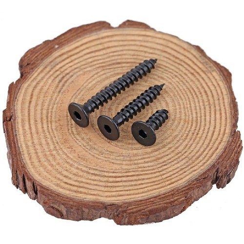 Grade 8.8 - Flat Head Socket Cap Self Tapping Screws Black Zinc - M3 M4 ...