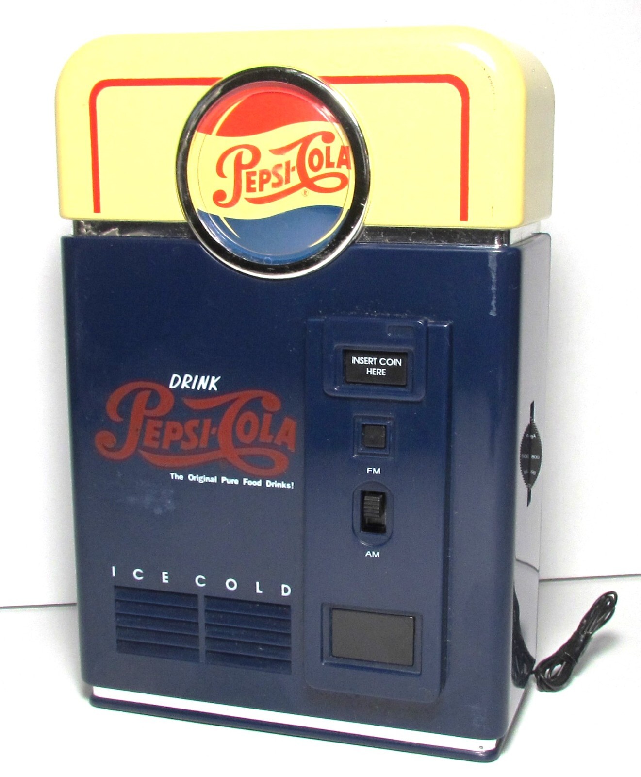 VINTAGE PEPSI AM/FM TRANSISTOR RADIO VENDING MACHINE WORKS | eBay