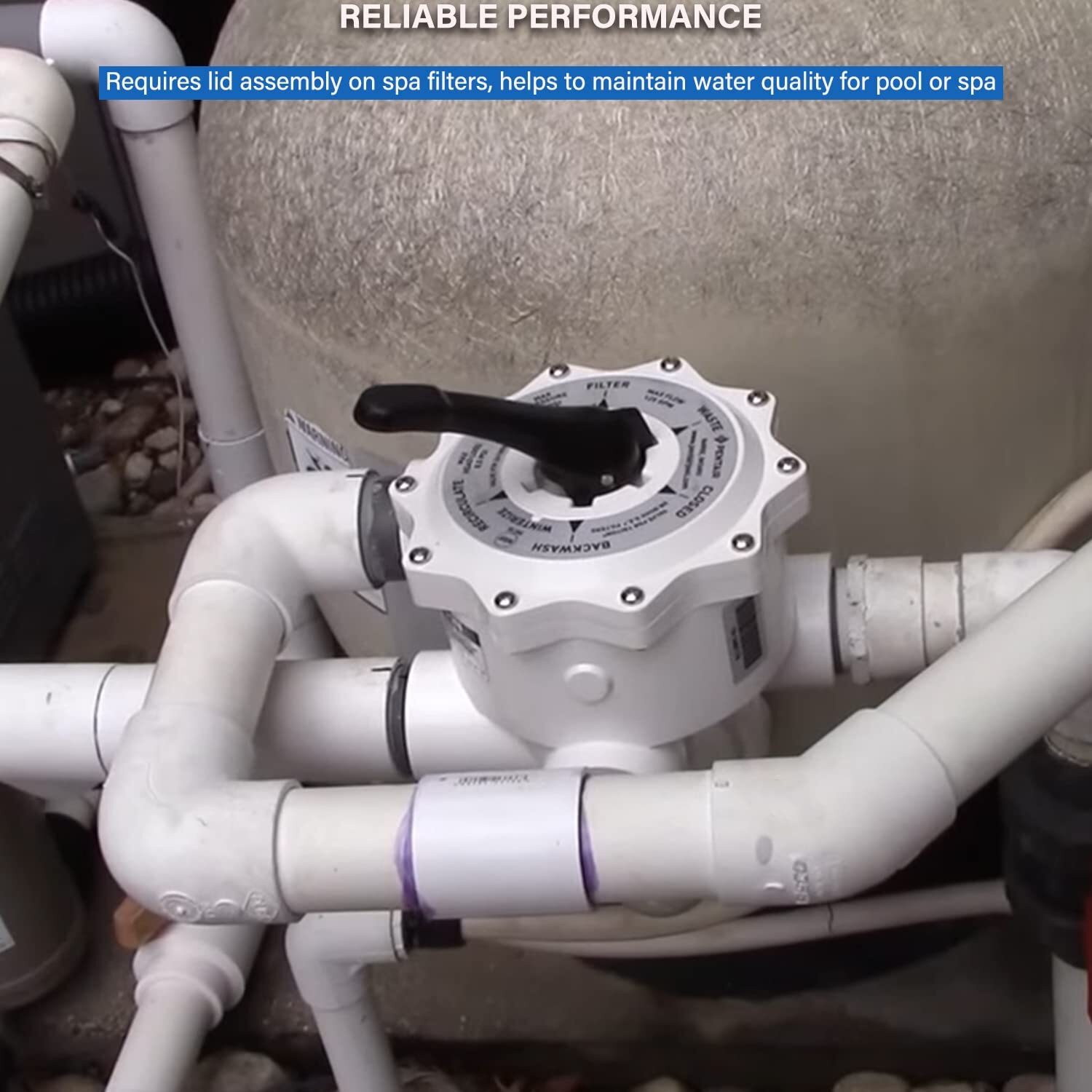 270067 2" Top Valve Assembly Kit for Pentair Hiflow Pool/Spa Multiport ...