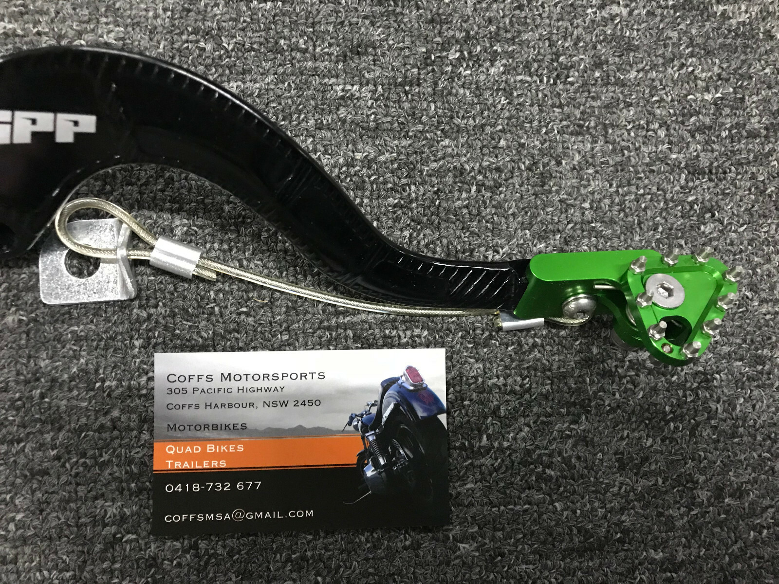 Green SPP Rear Brake Foot Pedal Lever Fits Kawasaki KX250 2005 2006 ...