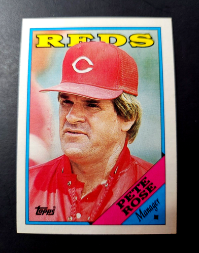1988 TOPPS BASEBALL #475 PETE ROSE MANAGER *C* CINCINNATI REDS *NRMT ...
