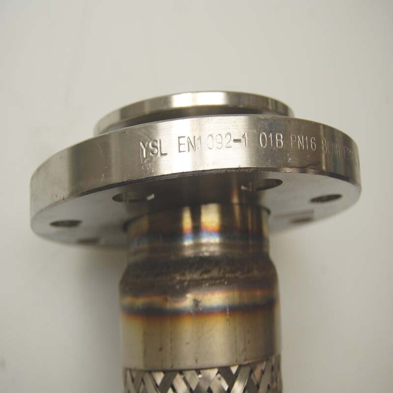 Hydrasun 3"I.D x 40"L Stainless Steel Flanged Braided Flex Hose Pipe 06 ...