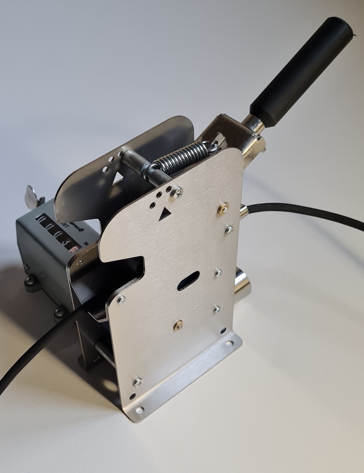 Length counter meter wire cable hose with polyurethane wheel Feet ...