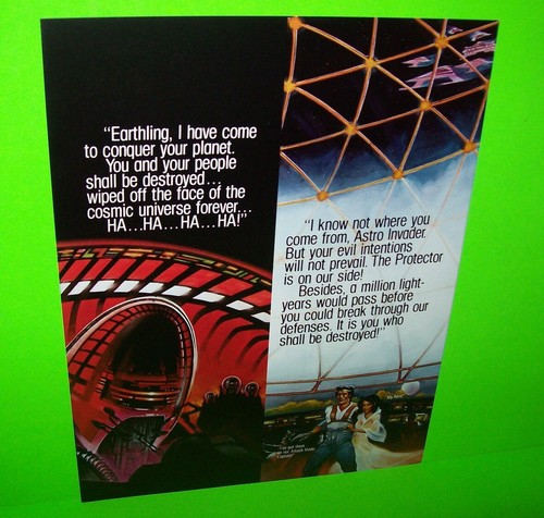 Astro Invader Video Arcade Game Flyer Space Age Shooter 1980 Original ...