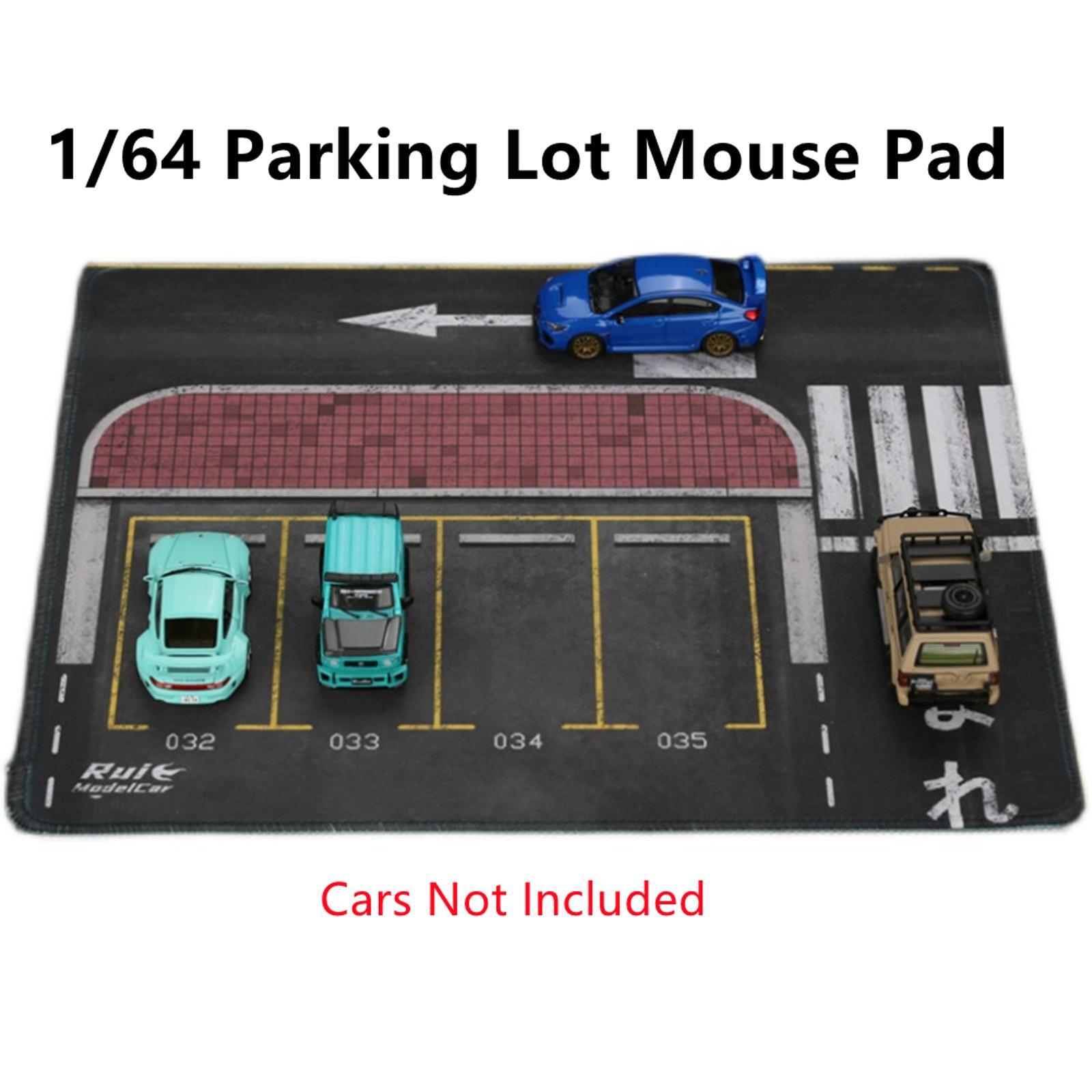 1/64 Rubber Parking Lot Mouse Pad Mat Model Car Vehicle Scene Display ...