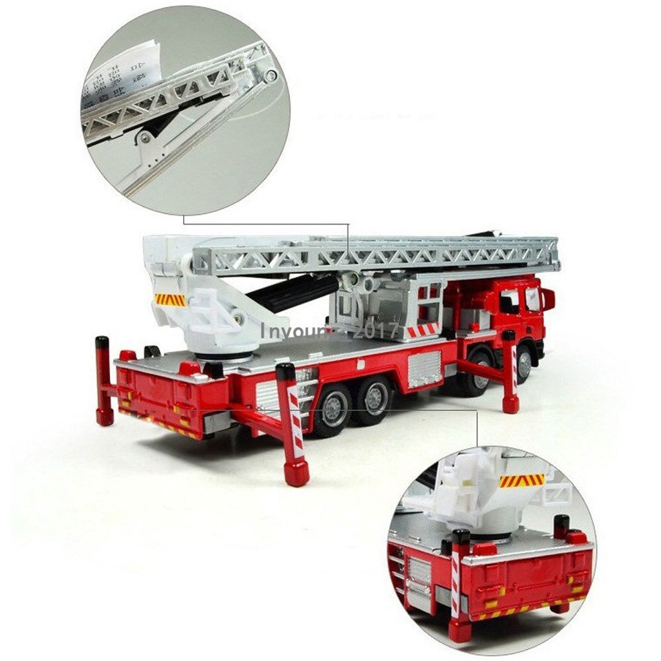 Aerial Platform Fire Truck Toys for Boys Diecast Model Toy Car Fire ...