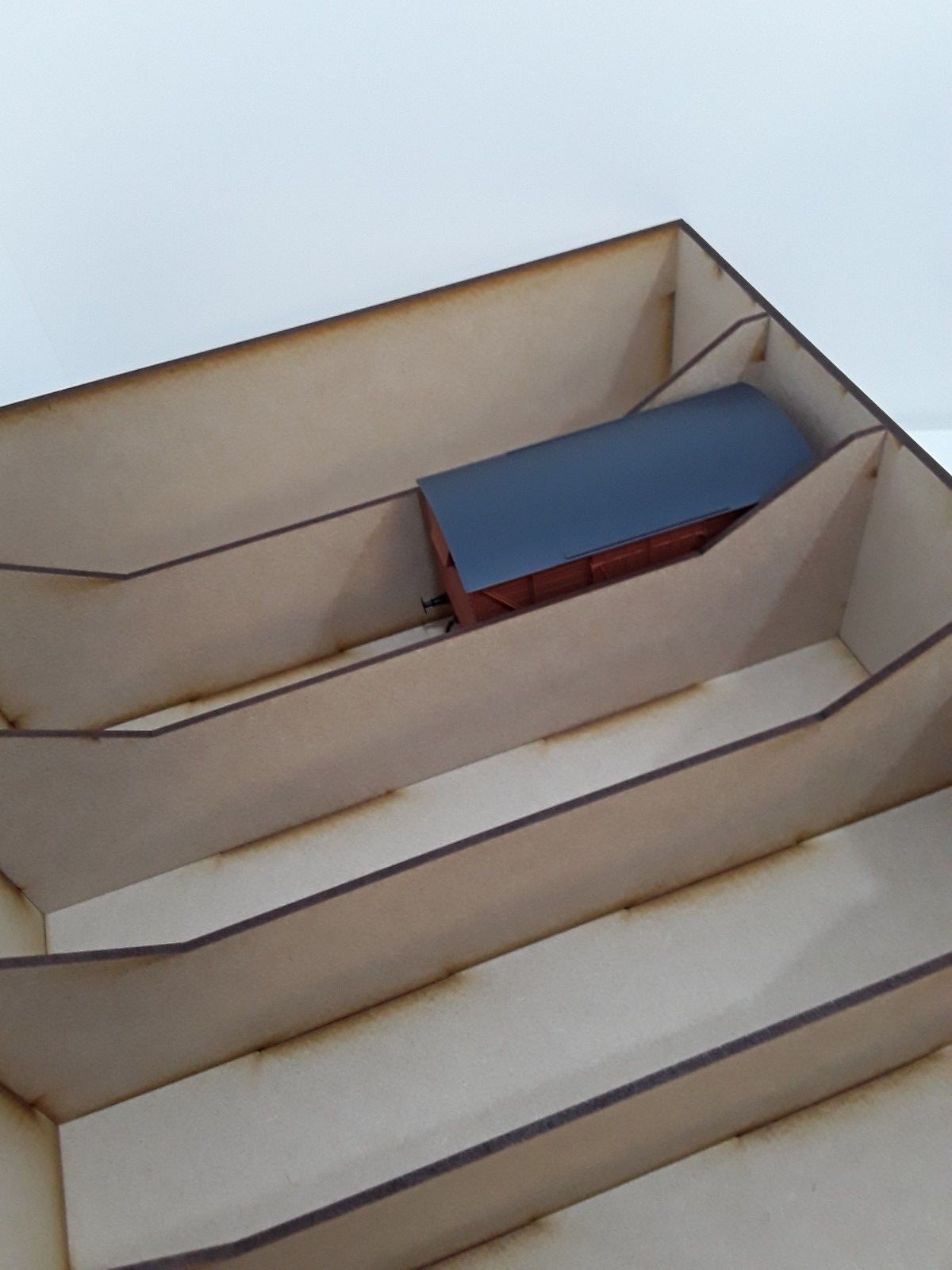 Laser Cut O Gauge Model Railway Storage & Transportation Box 6 Wagons ...