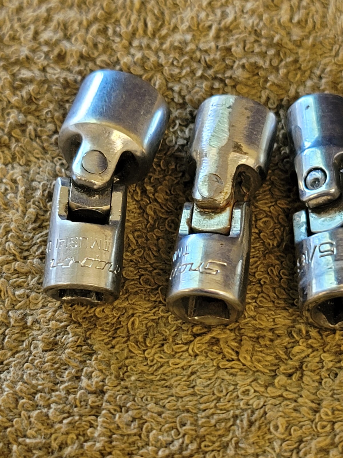 4 Snap-on TMU 7/16" 3/8 5/16 1/4 Swivel Socket Sae Set 1/4" Drive | eBay