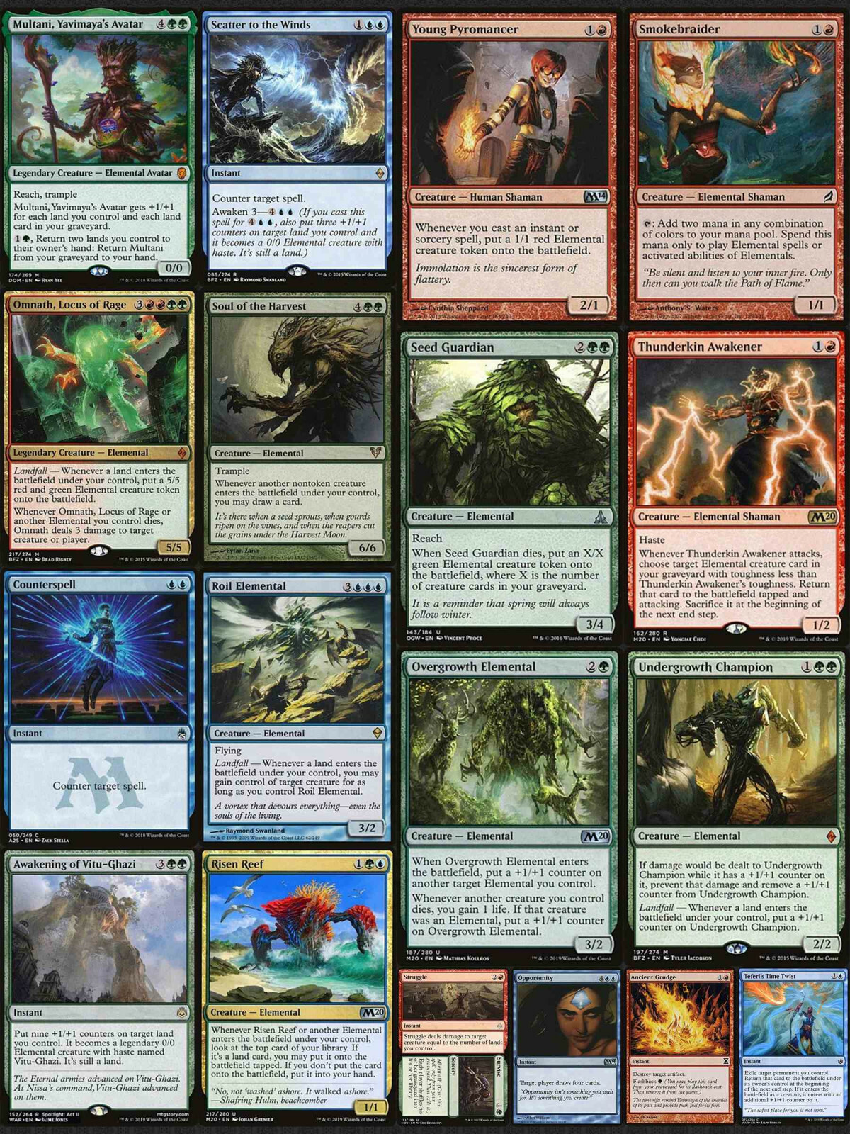 Omnath, Locus of the Roil Commander *Elemental Deck* RUG MTG Magic ...