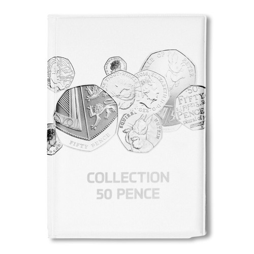 White 50p Schulz Album Coin 96 Spaces Coins Storage Folder Collector £2 ...