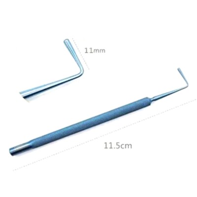 Titanium Strabismus Muscle Hook 11mm tip Ophthalmic surgical Instrument ...