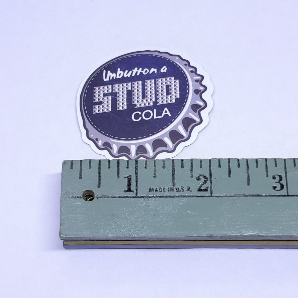 Stud Cola Bottle Cap Sticker Decal Vinyl Cool Art Souvenir Journal Wall ...
