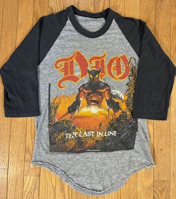 Vintage DIO T Shirt Raglan Jersey Concert Tour Metal 1984 Black Sabbath ...