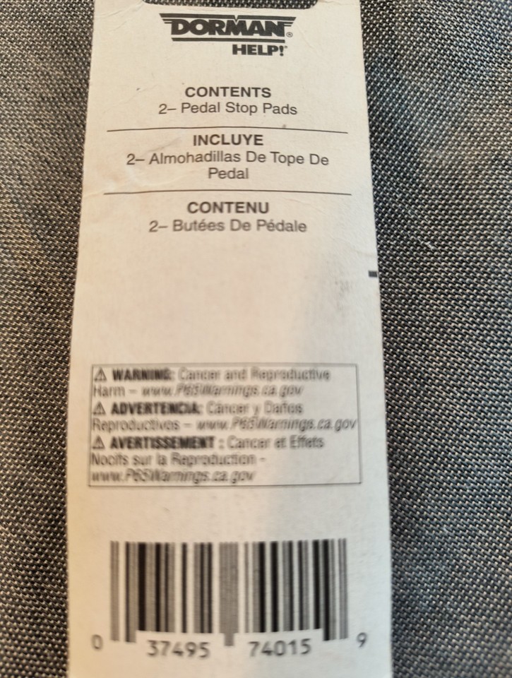 Brake Pedal Stop Pad Dorman 74015 NEW | eBay