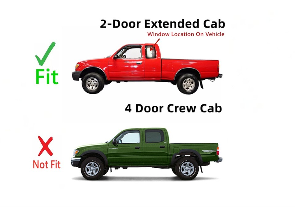 Fit 1995-2000 Toyota Tacoma Extended Cab Driver Left Side Quarter ...