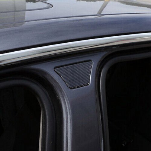 Gloss Real Carbon Fiber Window Pillar Groove Trim Stick Fits 06-11 E90 ...