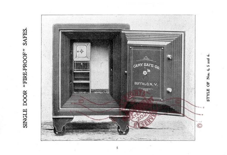 Cary Safe Co (1898) Sales Samples CATALOGUE Fire Burglar Proof Iron ...
