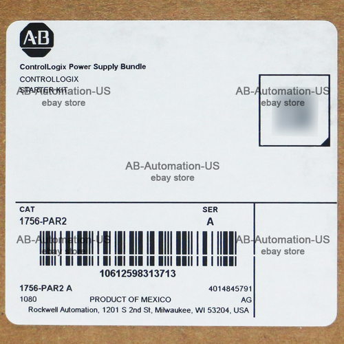 Allen-Bradley NEW 1756-PAR2 ControlLogix Power Supply Bundle Starter ...