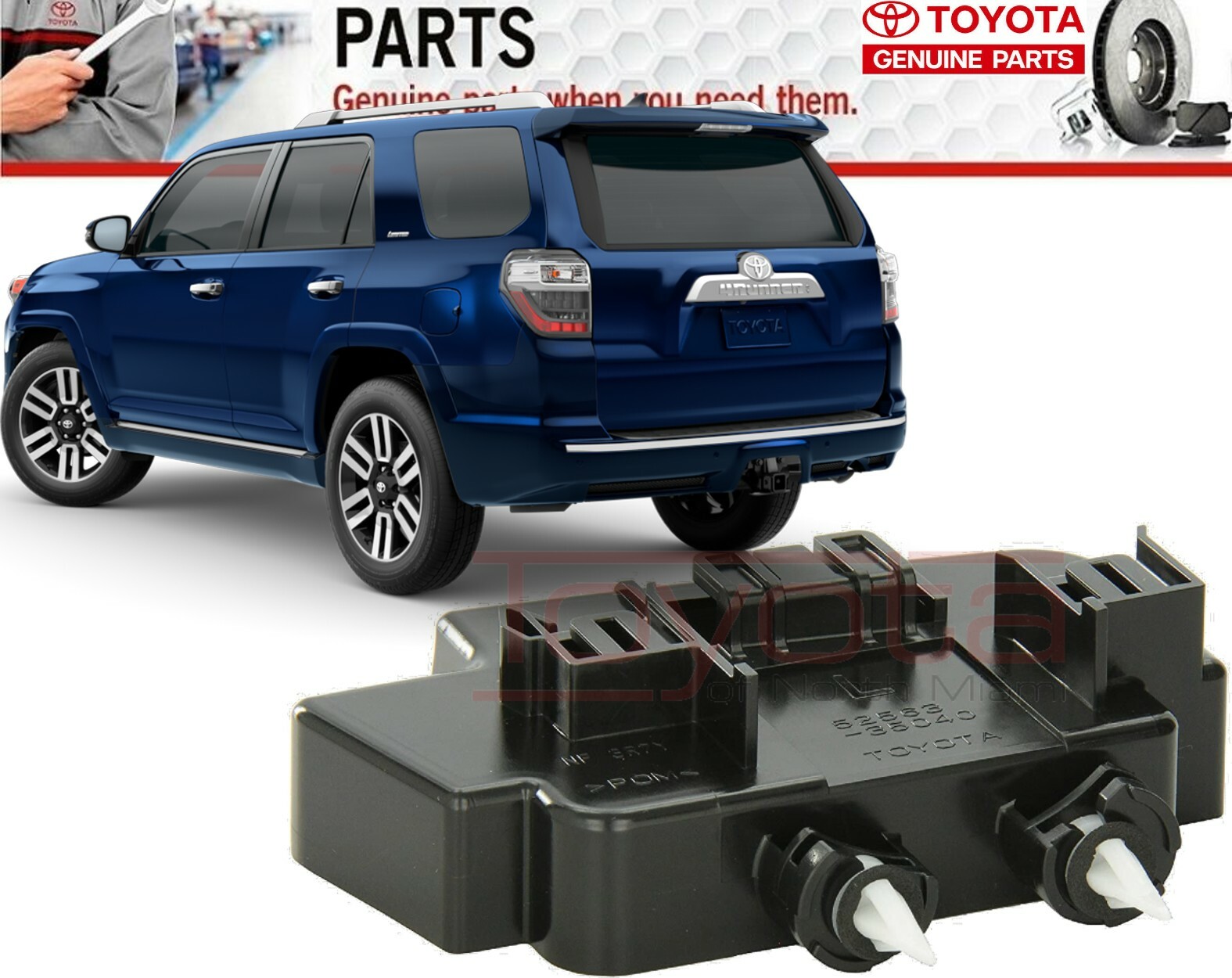 2010-2021 Toyota 4Runner Rear Bumper Retainer Driver Side 52563-35040 ...