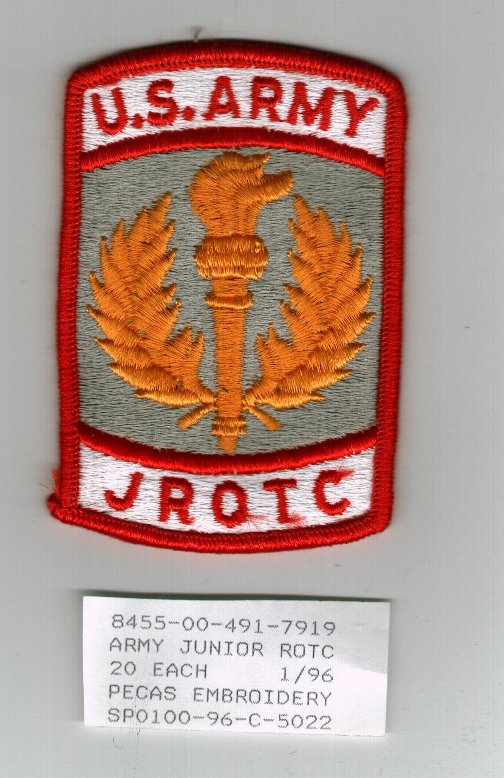 U.S. ARMY JROTC PATCH FULL COLOR - K6 | eBay