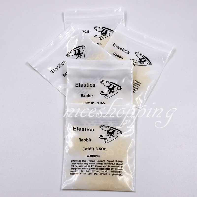 5000 Pcs Dental Orthodontic Elastics Rubber Rabbit Force 3.5 OZ,3/16 ...