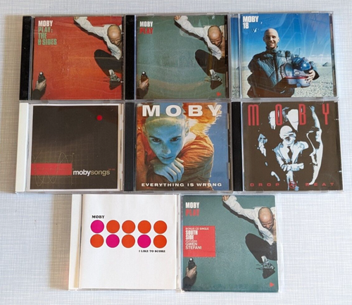 Moby 8 CD Lot Play, Drop A Beat, I Like To Score, 18, Everything Is Wrong, Songs | eBay
