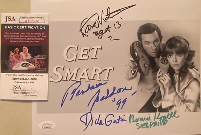 Bernie Kopell, Feldon, Gautier, Ketchum Get Smart Original signed 8x10 ...
