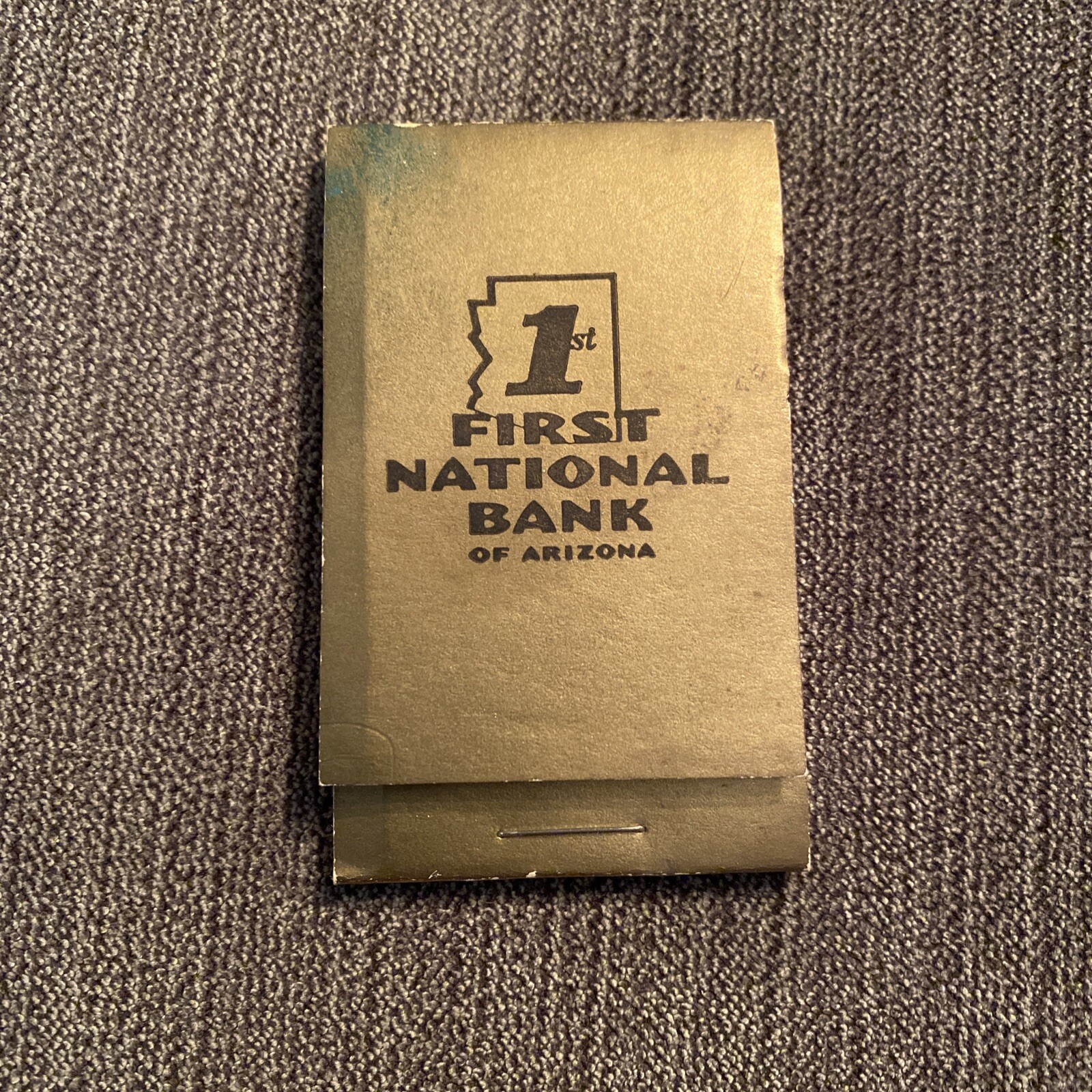 Gold Vintage Matchbook Cover First National Bank of Arizona AZ 1st | eBay