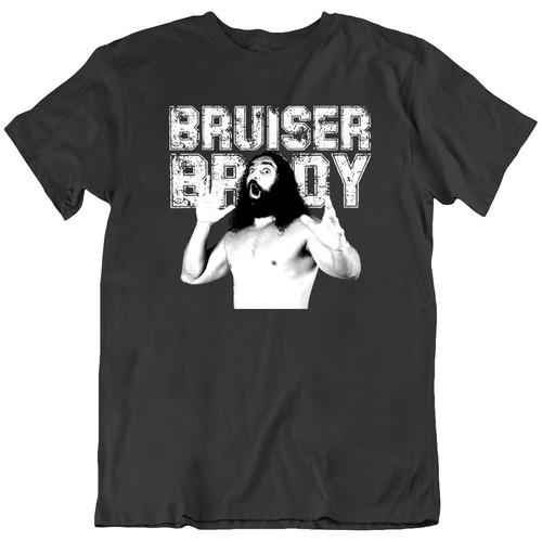Bruiser Brody Wrestlers sport wrestler wrestling fight vector T Shirt ...