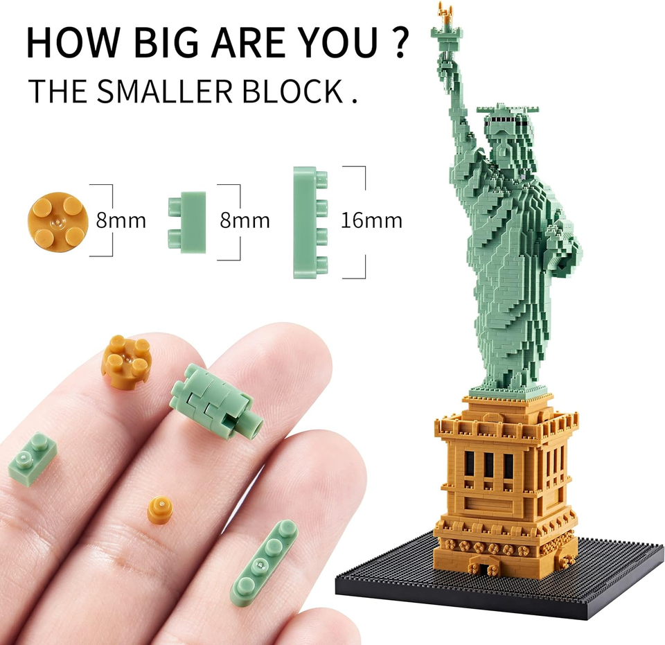 Statue of Liberty Micro Blocks Building Sets Mini Bricks Building for ...