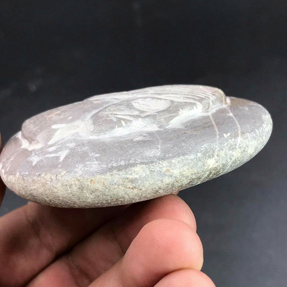 Lovely Near Eastern Old Mountain Stone Unique Queen Face Carving Tile ...