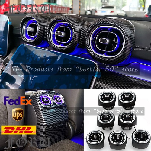 W206 64 Colors LED Air Vent Ambient Light Trim For Mercedes Benz c ...