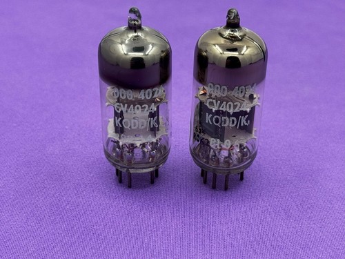 (2) Mullard CV4024 KQDD/K 12AT7 ECC81 Tubes Military Grade Tested Pair ...