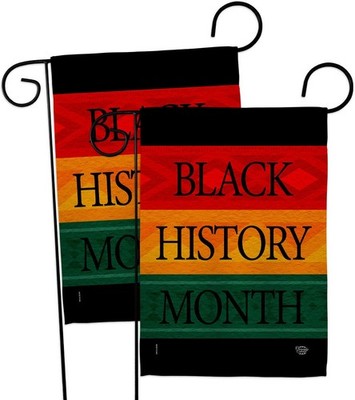 Black History Month Afro Garden Flag 2pcs Double-Sided Yard Banner Gift ...