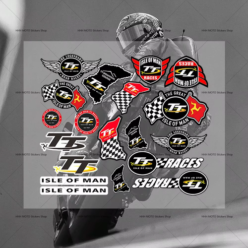 Isle of Man TT Race decals stickers For BMW, Ducati, Honda, Kawasaki ...